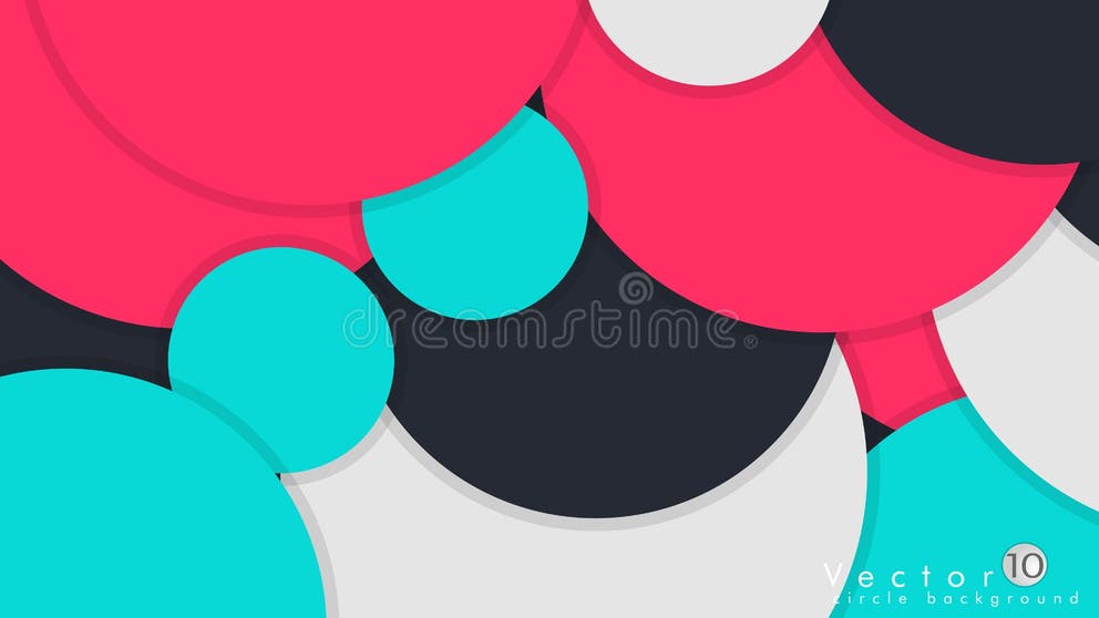 Simple and Colorful Circles Background , Design Vector Stock Vector ...
