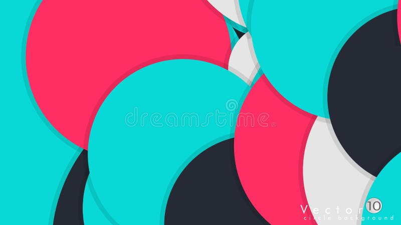 Simple and Colorful Circles Background , Design Vector Stock Vector ...