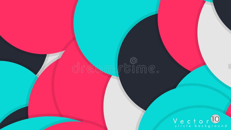 Simple and Colorful Circles Background , Design Vector Stock Vector ...