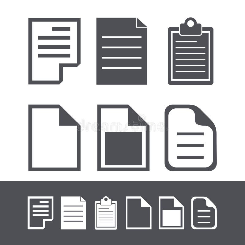 Vector Modern File Icons Set. Stock Vector - Illustration of design ...