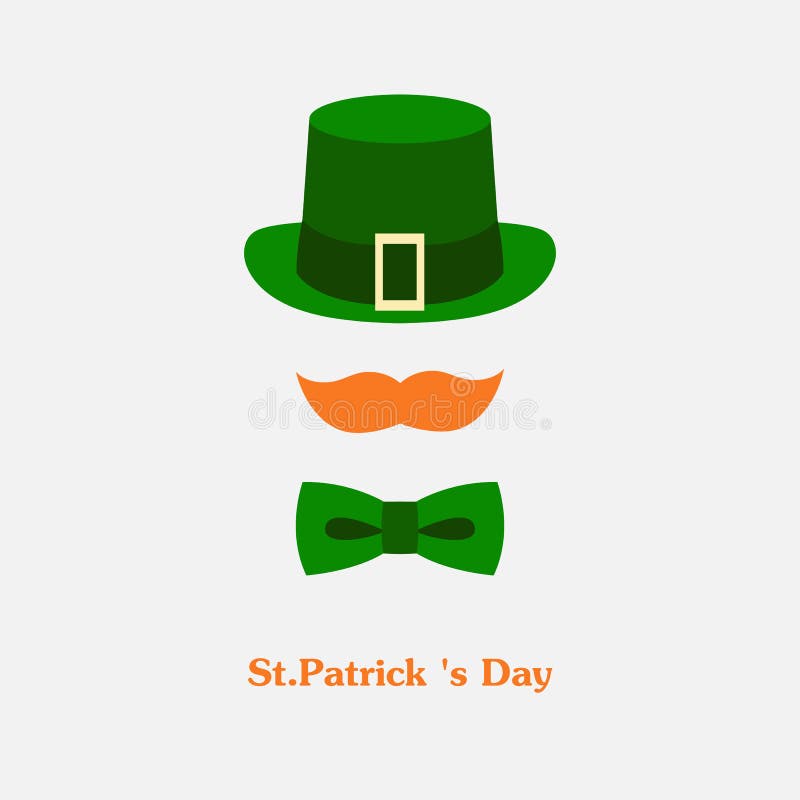Vector Modern Flat Color Design Icon on Saint Patricks Day Stock Vector ...