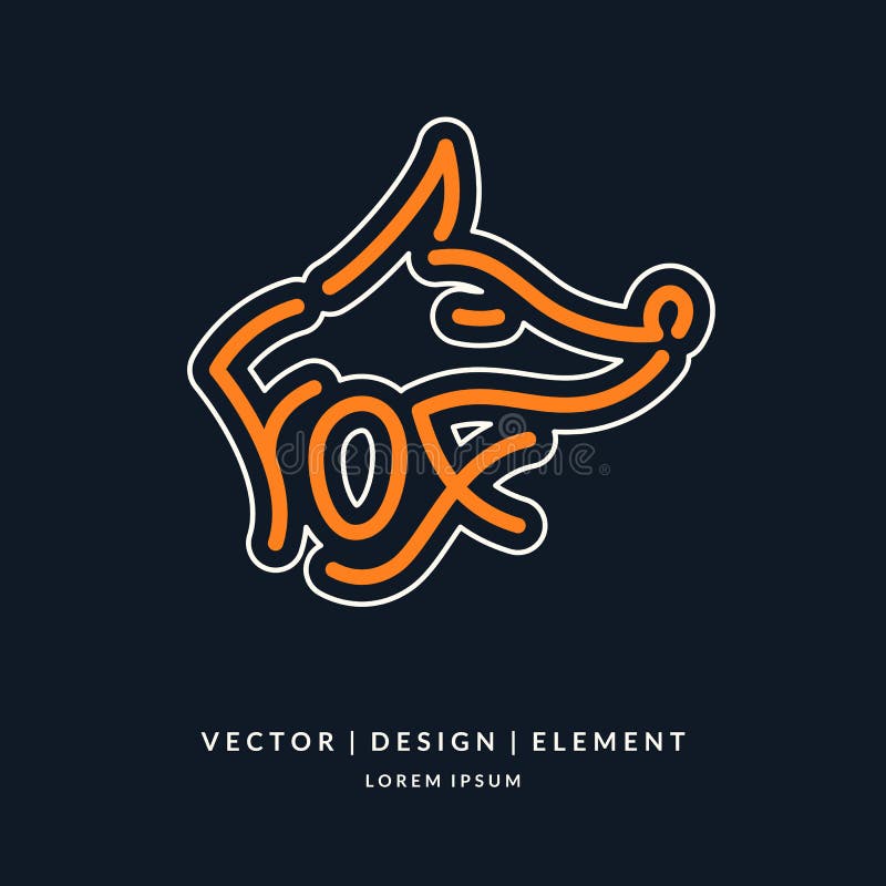 Vector Modern Fox Logo and Emblem. Stock Vector - Illustration of fire ...