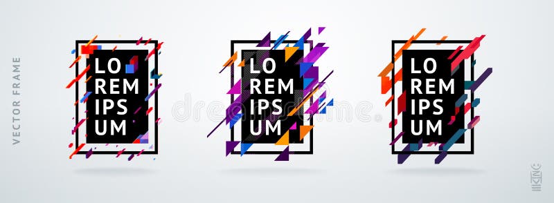 Vector Modern Framework for Text for Hipsters. Stock Vector ...