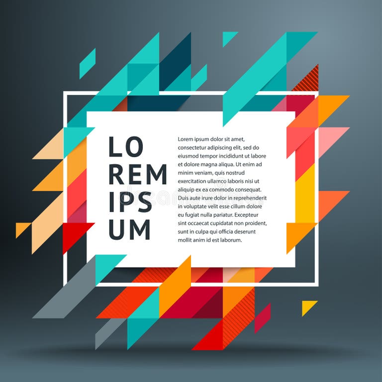 Vector Modern Framework for Text for Hipsters. Stock Vector ...