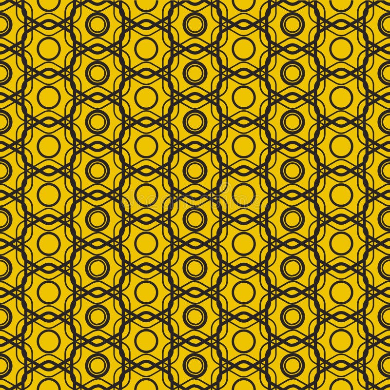 Vector Modern Geometric Seamless Pattern. Set of Golden Seamless ...