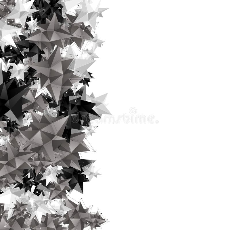 Vector Modern Geometric Shape. 3d Polygon Background. Stock Vector ...