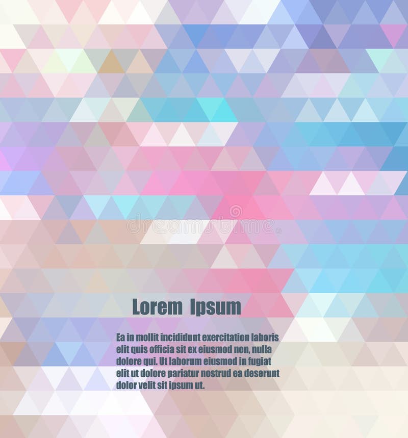 Vector of Modern Geometric Triangular Element and Background Stock ...
