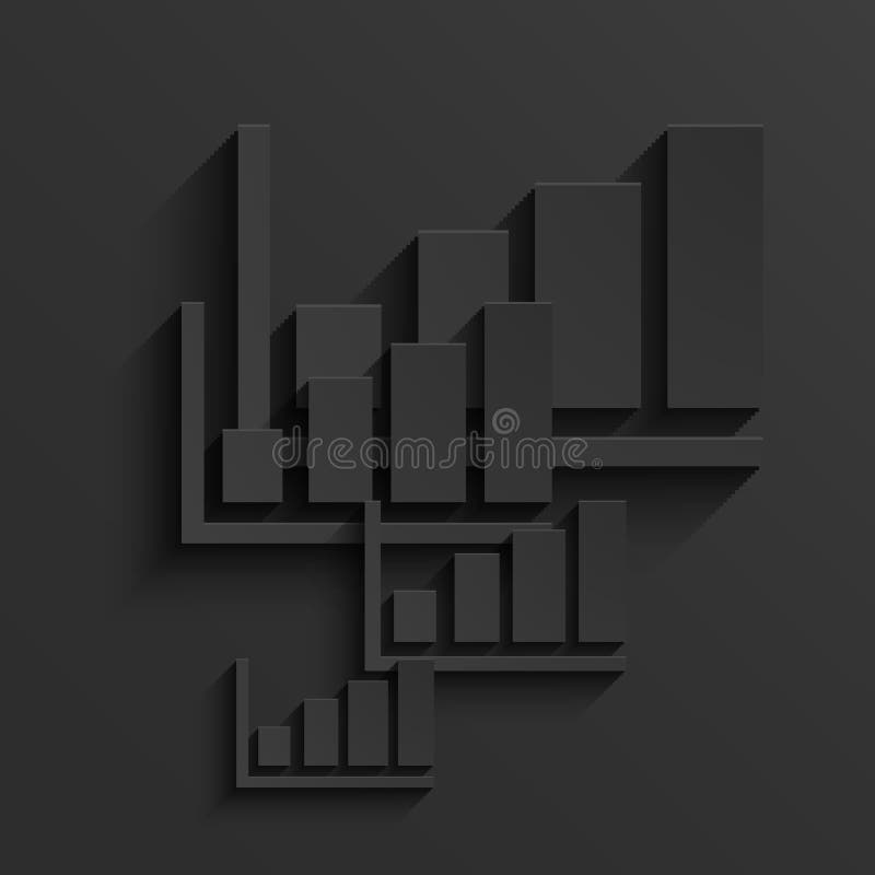 Vector Modern Graph Light Background. Stock Vector - Illustration of ...