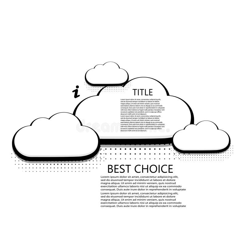 Vector Modern Halftone Cloud Icons Background Stock Vector ...