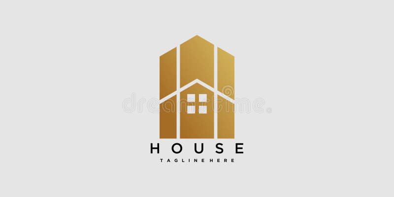 Vector modern home logo stock illustration. Illustration of vector ...