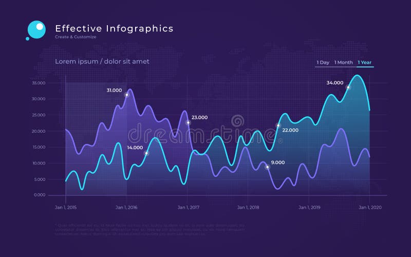 Vector Modern Infographic Background With Statistic Diagrams Stock ...