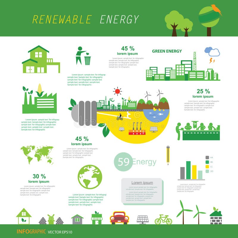 Modern Innovation and Technologies for Nature Conservation Stock Vector ...