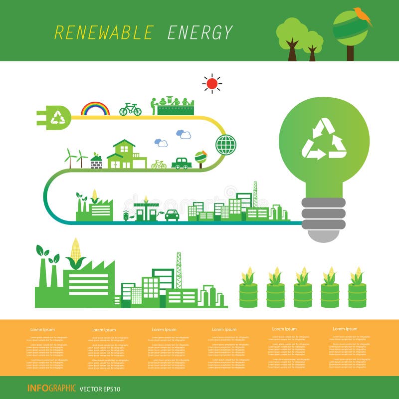 Modern Innovation and Technologies for Nature Conservation Stock Vector ...