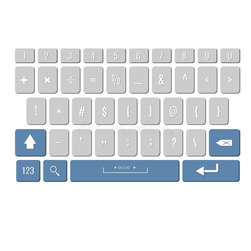Modern Keyboard Numerals Stock Illustrations – 18 Modern Keyboard ...