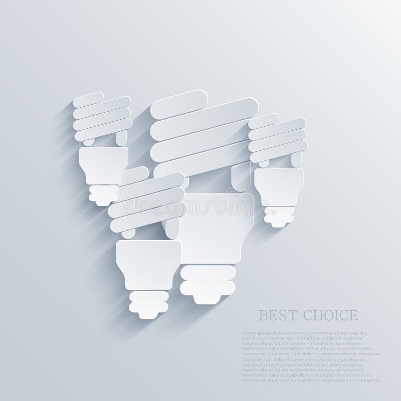 Vector Modern Light Bulb Background. Stock Vector - Illustration of ...