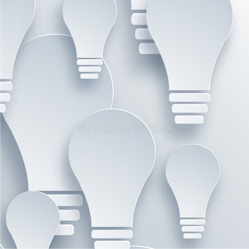 Vector Modern Light Bulb Background Stock Vector - Illustration of ...