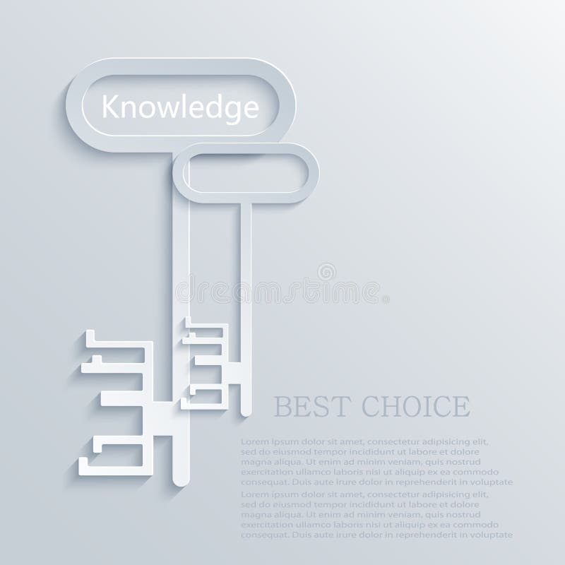 Vector Modern Light Key To Knowledge Background Stock Vector ...