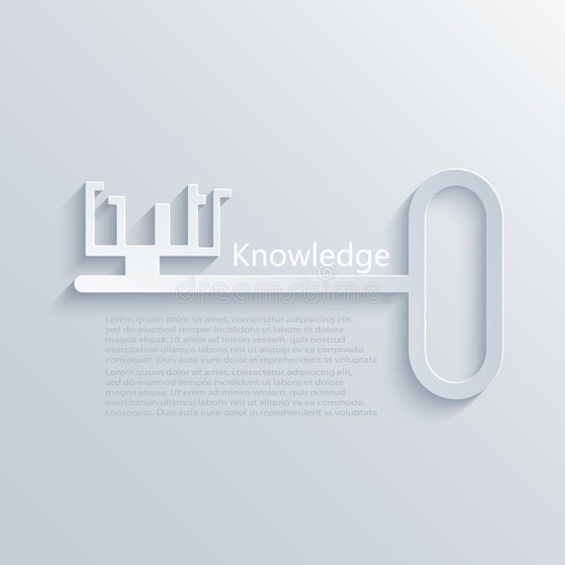 Vector Modern Light Key To Knowledge Background Stock Vector ...