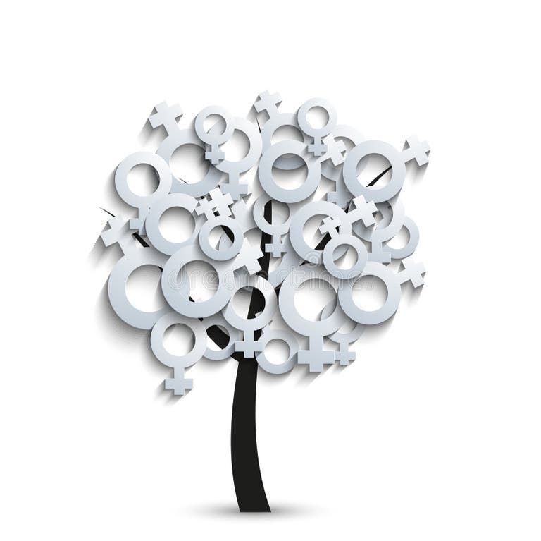 Vector Modern 8 March Tree Background. Stock Vector - Illustration of ...