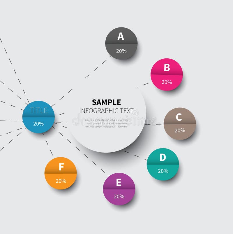 Vector modern mind map stock vector. Illustration of circle - 70090475