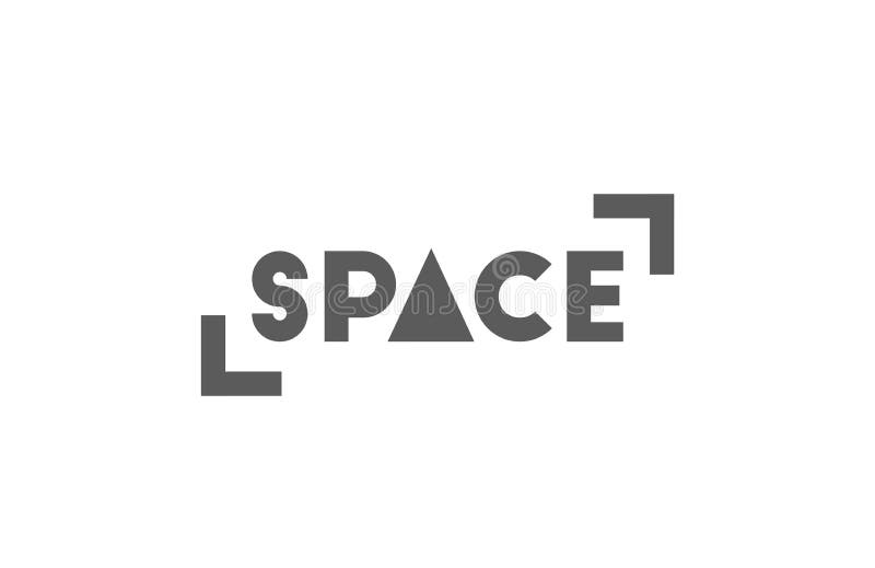 Vector Modern Minimalistic Space Logo. Black and White Logotype ...