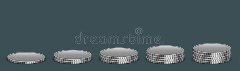 Vector Modern Money Coins Icon on Sample Background. Stock Vector ...