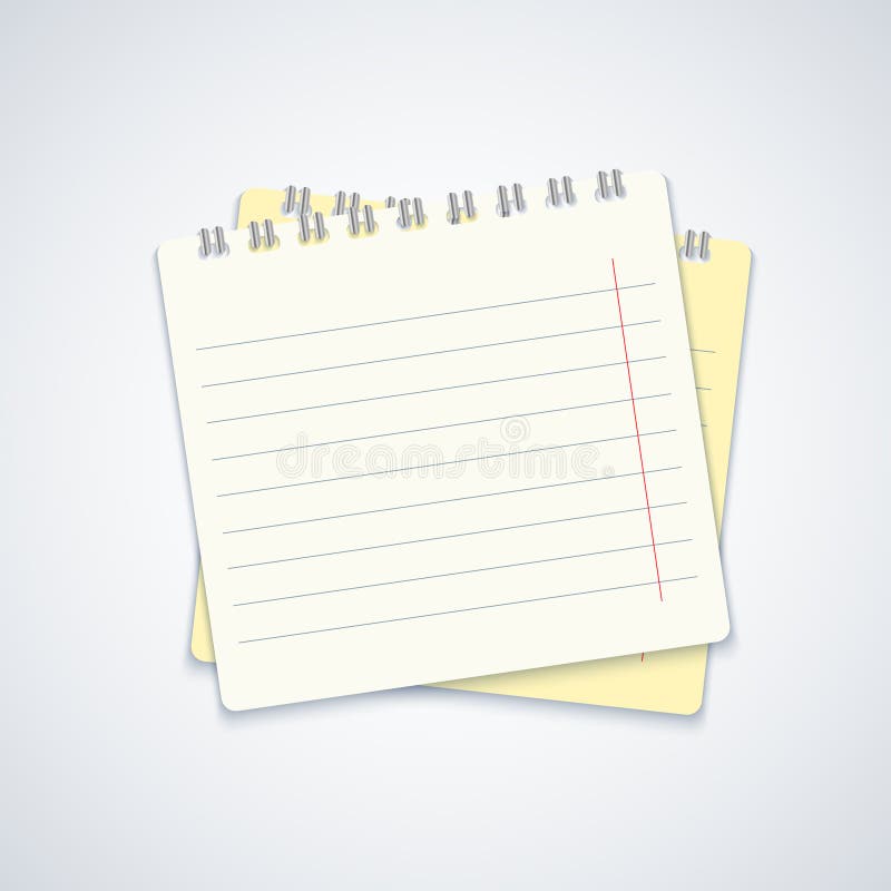 Vector Modern Notebook on Gray Background. Stock Vector - Illustration ...