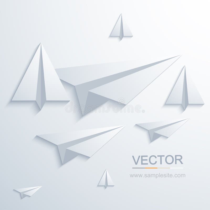 Origami Paper Airplane Vector Stock Illustrations – 9,890 Origami Paper ...