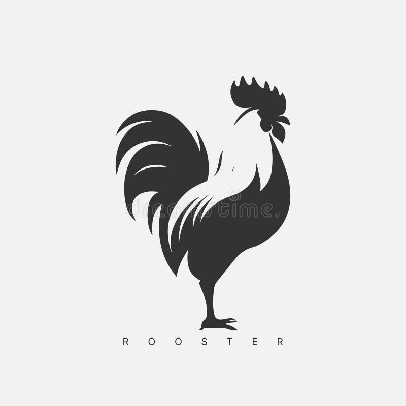 Vector Modern Rooster Logo Template. Stock Vector - Illustration of ...