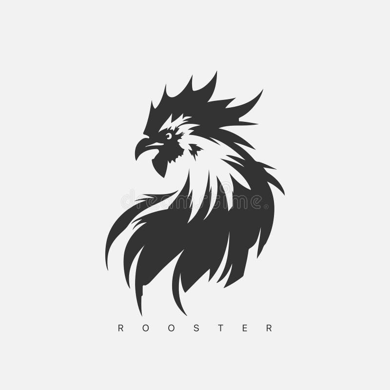 Vector Modern Rooster Logo Template. Stock Vector - Illustration of ...