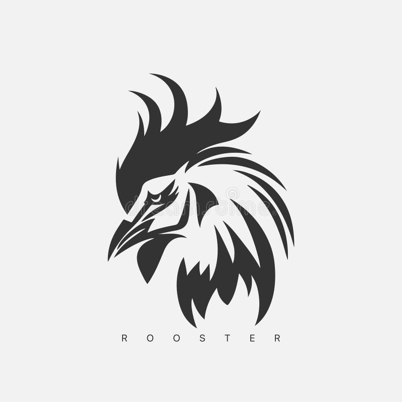 Vector Modern Rooster Logo Template. Stock Vector - Illustration of ...