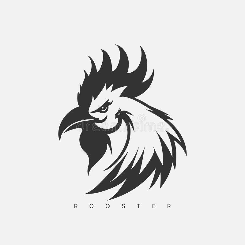 Vector Modern Rooster Logo Template. Stock Vector - Illustration of ...