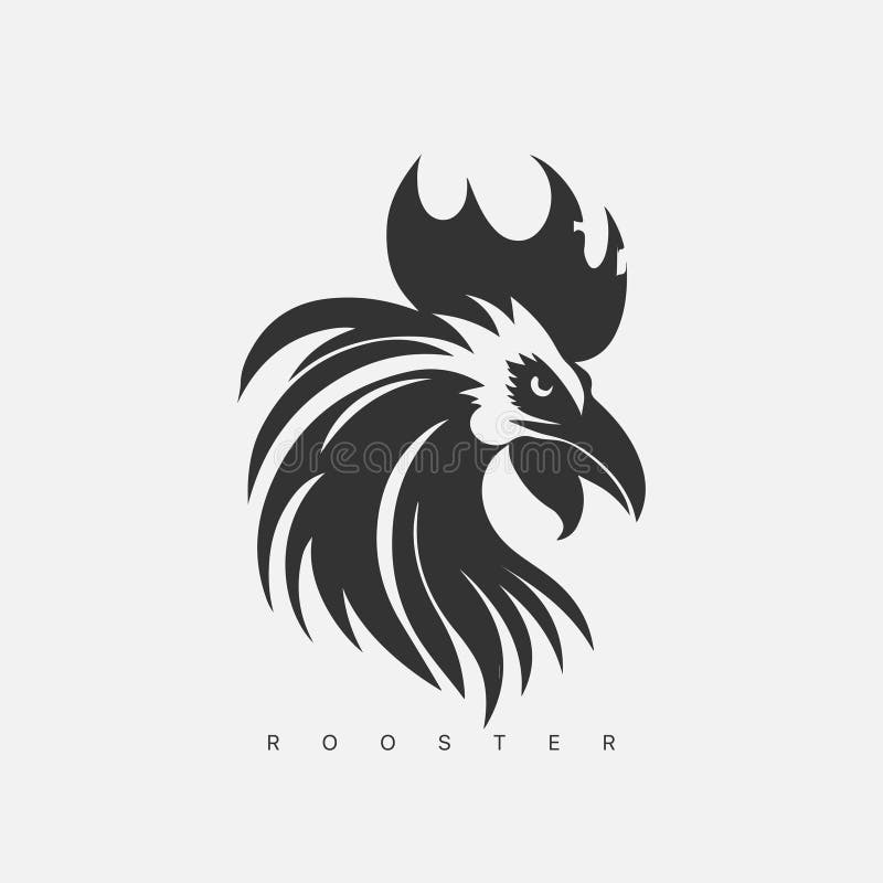 Vector Modern Rooster Logo Template. Stock Vector - Illustration of ...