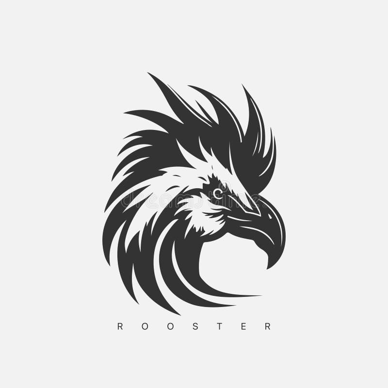 Vector Modern Rooster Logo Template. Stock Vector - Illustration of ...