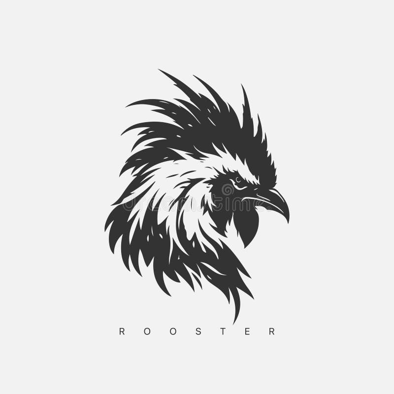 Vector Modern Rooster Logo Template. Stock Vector - Illustration of ...