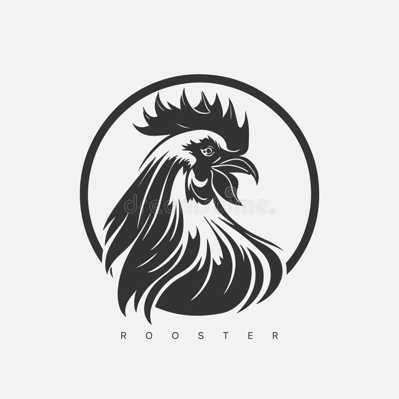 Vector Modern Rooster Logo Template. Stock Vector - Illustration of ...