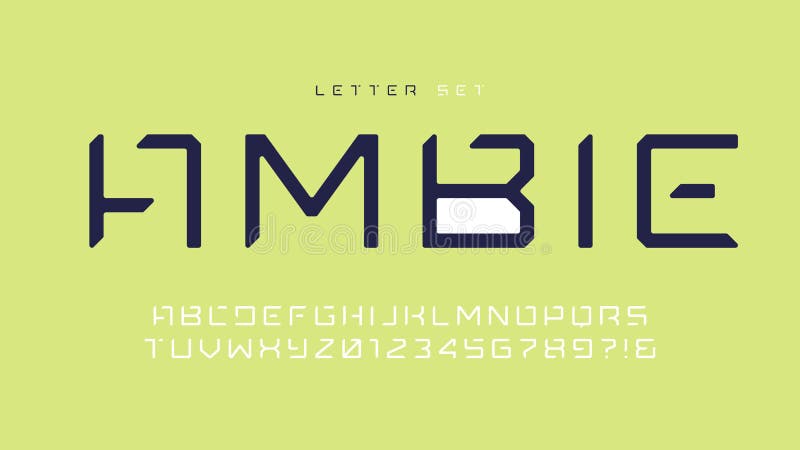 Vector Modern Sans Serif Font, Uppercase Letter Set, Alphabet ...