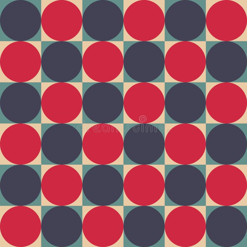 Vector Modern Seamless Colorful Geometry Circle Pattern, Color Abstract ...