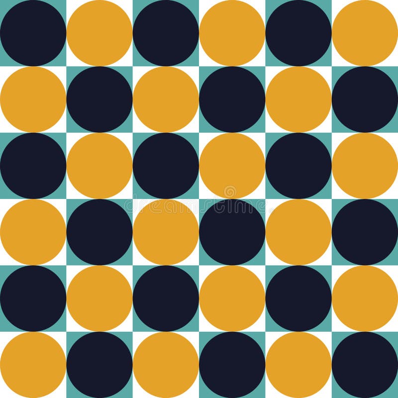 Vector Modern Seamless Colorful Geometry Circle Pattern, Color Abstract ...