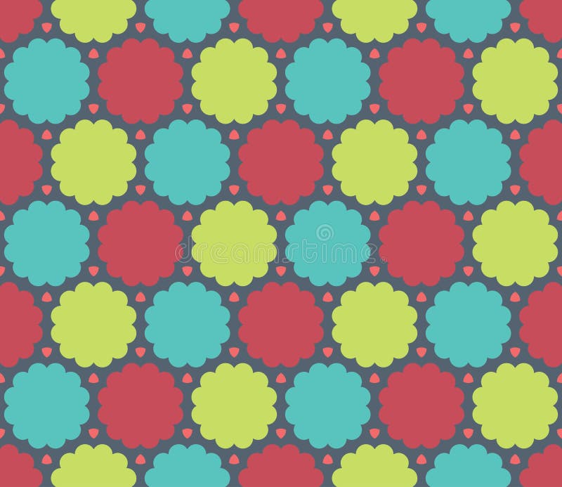 Vector Modern Seamless Colorful Geometry Cloud Pattern, Color Abstract ...