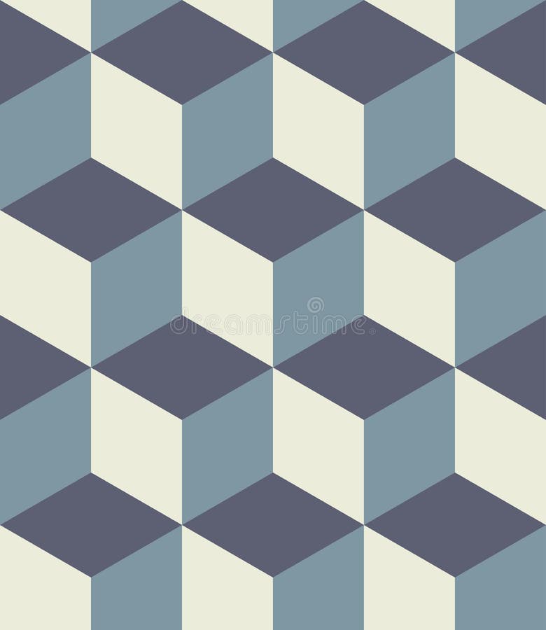 Vector Modern Seamless Colorful Geometry Cubes Pattern Color Abstract