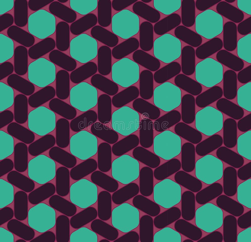 Vector Modern Seamless Colorful Geometry Hexagon Pattern, Color ...