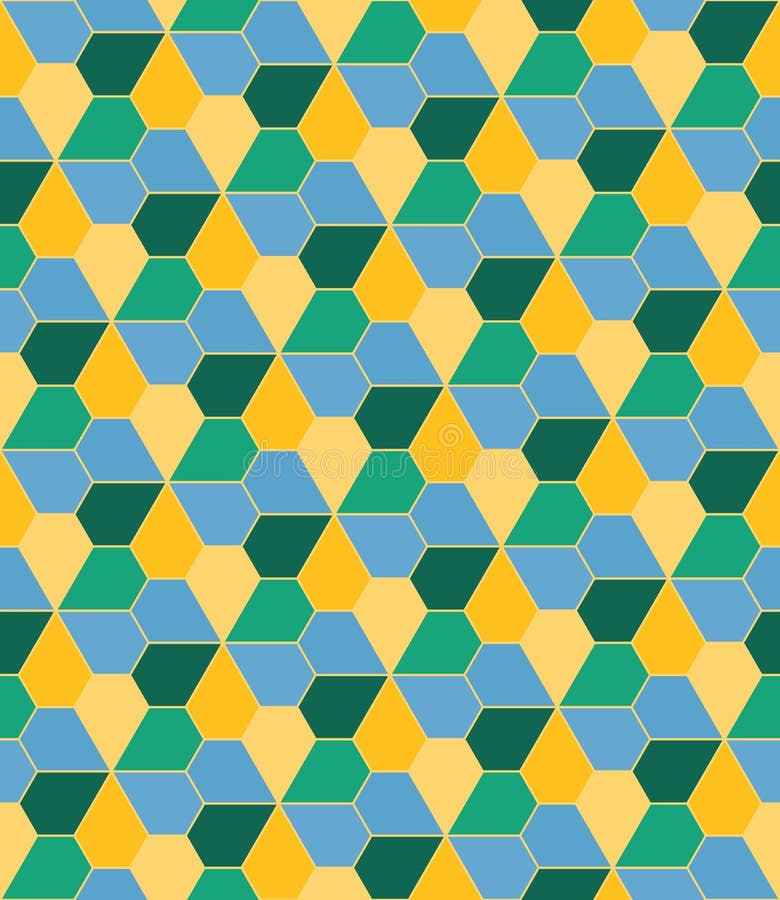 Vector Modern Seamless Colorful Geometry Pattern, Flowers Pentagon ... Vector Modern Seamless Colorful Geometry Pattern, Flowers Pentagon ...