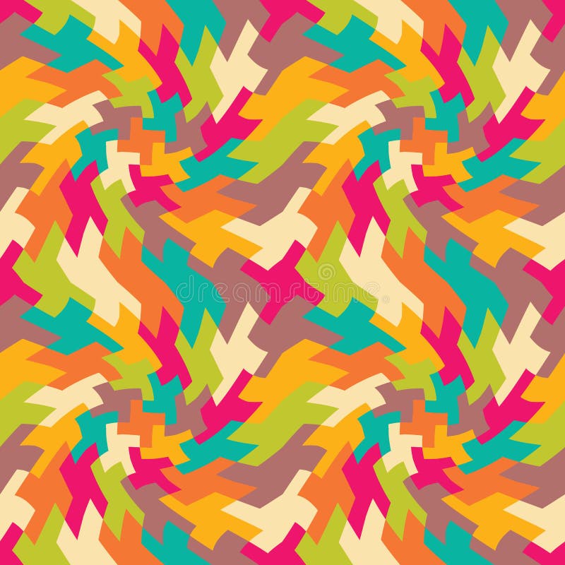 Vector Modern Seamless Colorful Geometry Pattern Trippy, Color Abstract ...