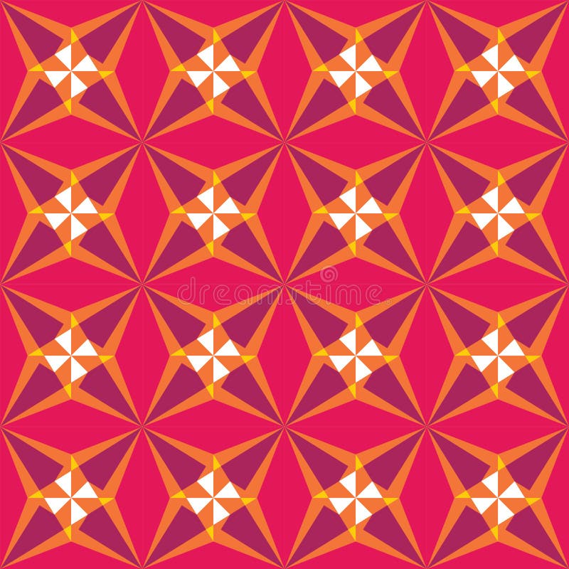 Vector Modern Seamless Colorful Geometry Star Pattern, Color Abstract ...