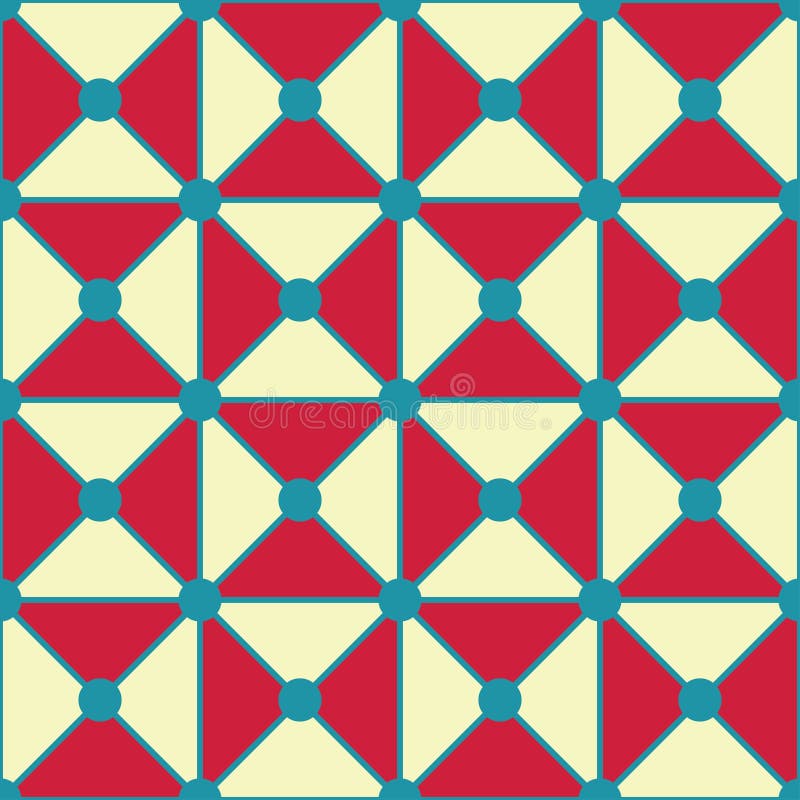 Vector Modern Seamless Colorful Geometry Triangles Dots Pattern, Color ...