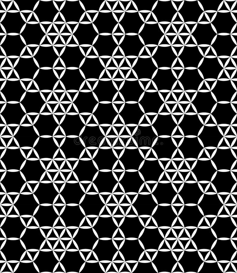 Vector Modern Seamless Geometry Pattern, Black and White Abstract ...