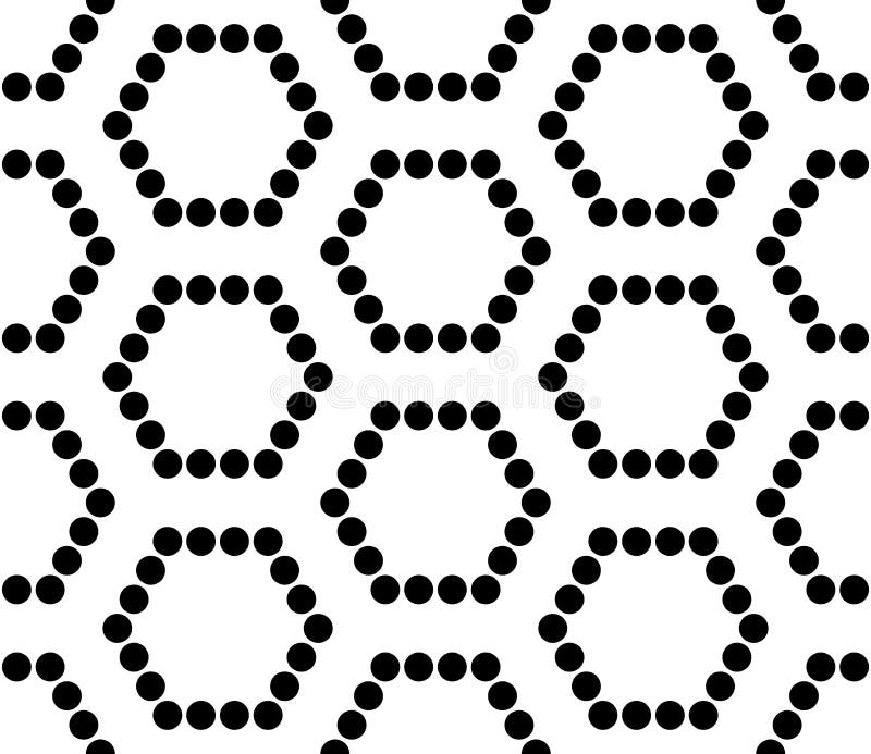 Vector Modern Seamless Geometry Pattern Hexagon, Black and White ...