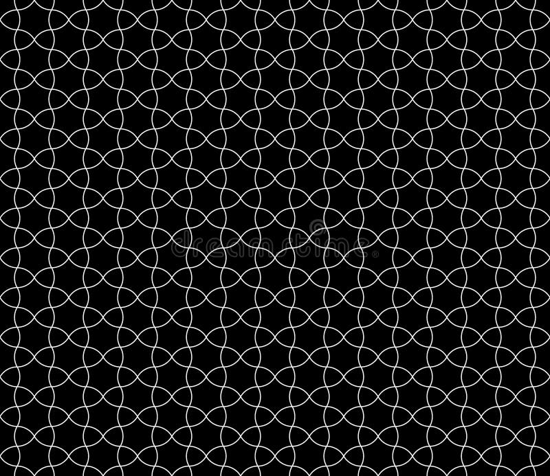 Vector Modern Seamless Geometry Pattern Round, Black and White Stock ...