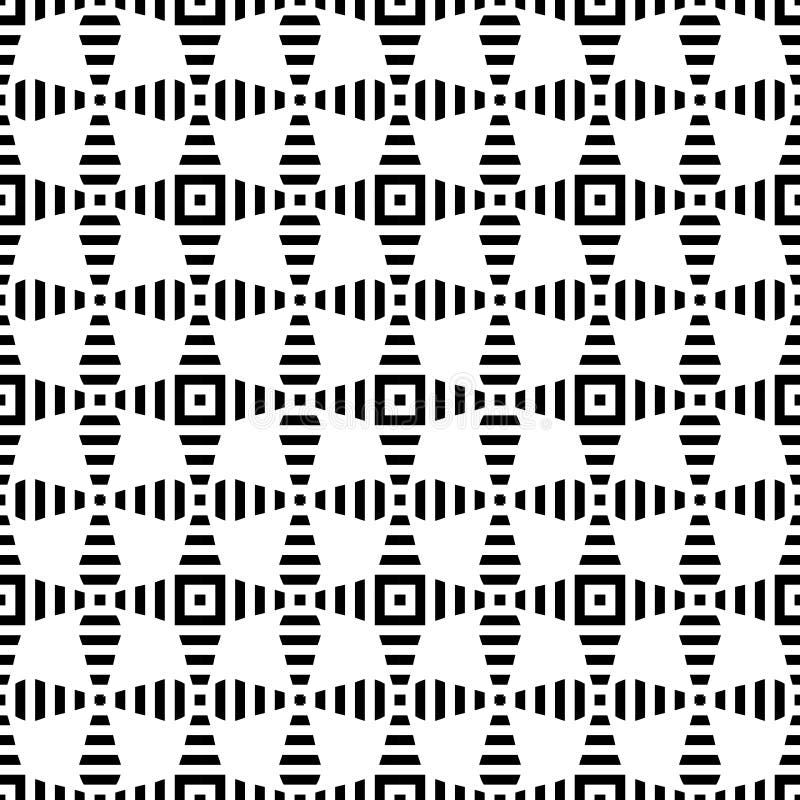 Vector Modern Seamless Geometry Pattern Squares, Black and White Abstract Stock Vector ...